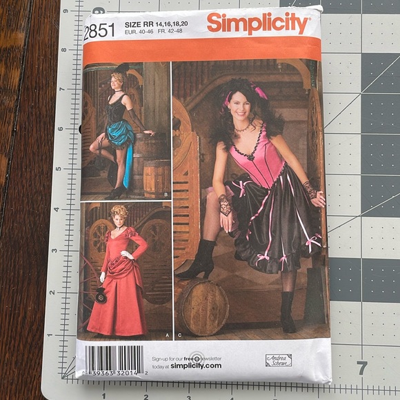 Simplicity | Office | Simplicity 285 Costume Sewing Pattern Sizes 142 ...